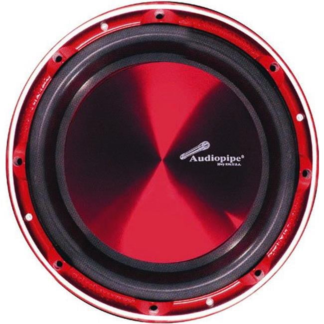 Audiopipe 15" 2000 Watt DVC Subwoofer Red - Powerful Car Speakers, TXX ...