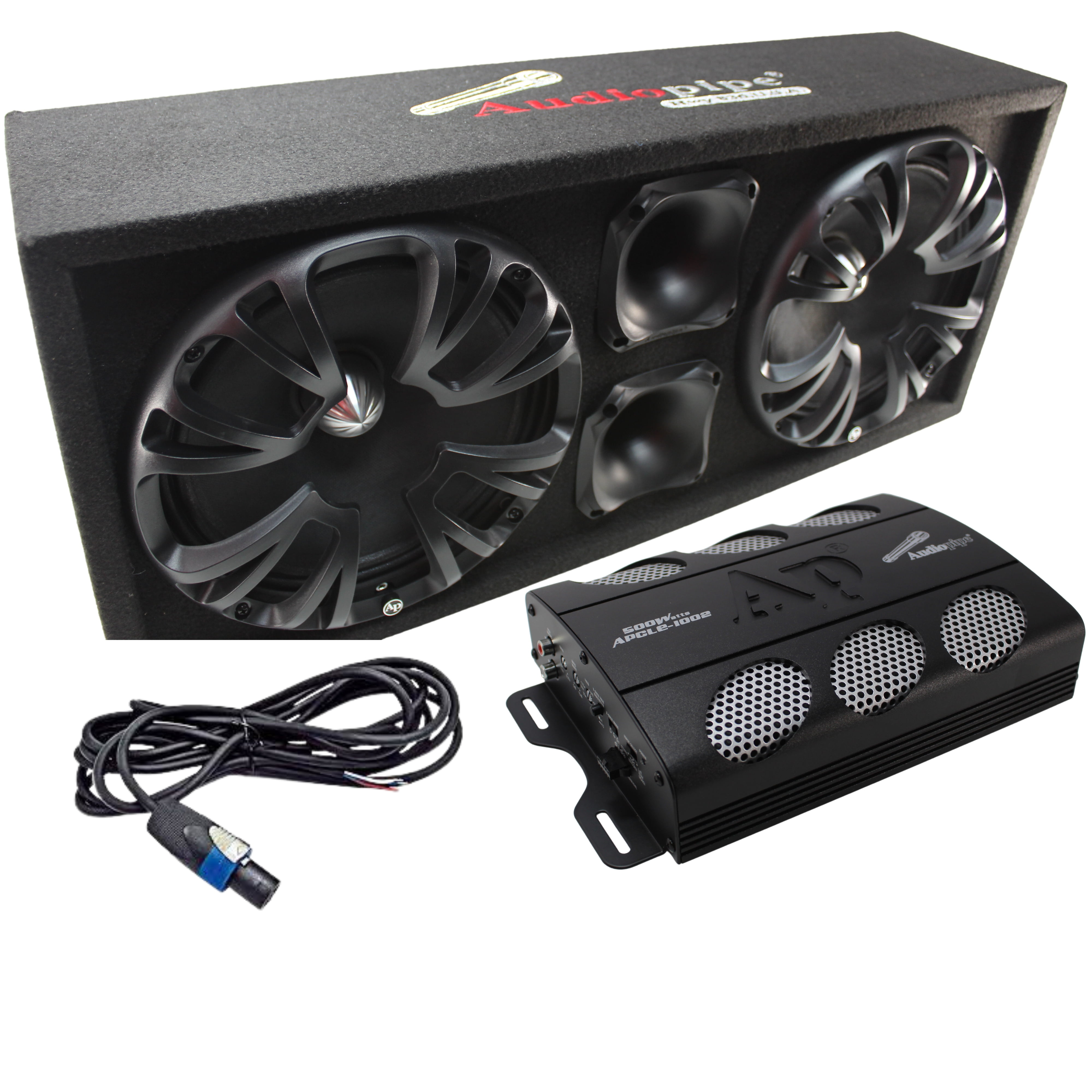 Audiopipemap APCHU10A 10 in. Loaded Double MID-Range & Driver Combo ...