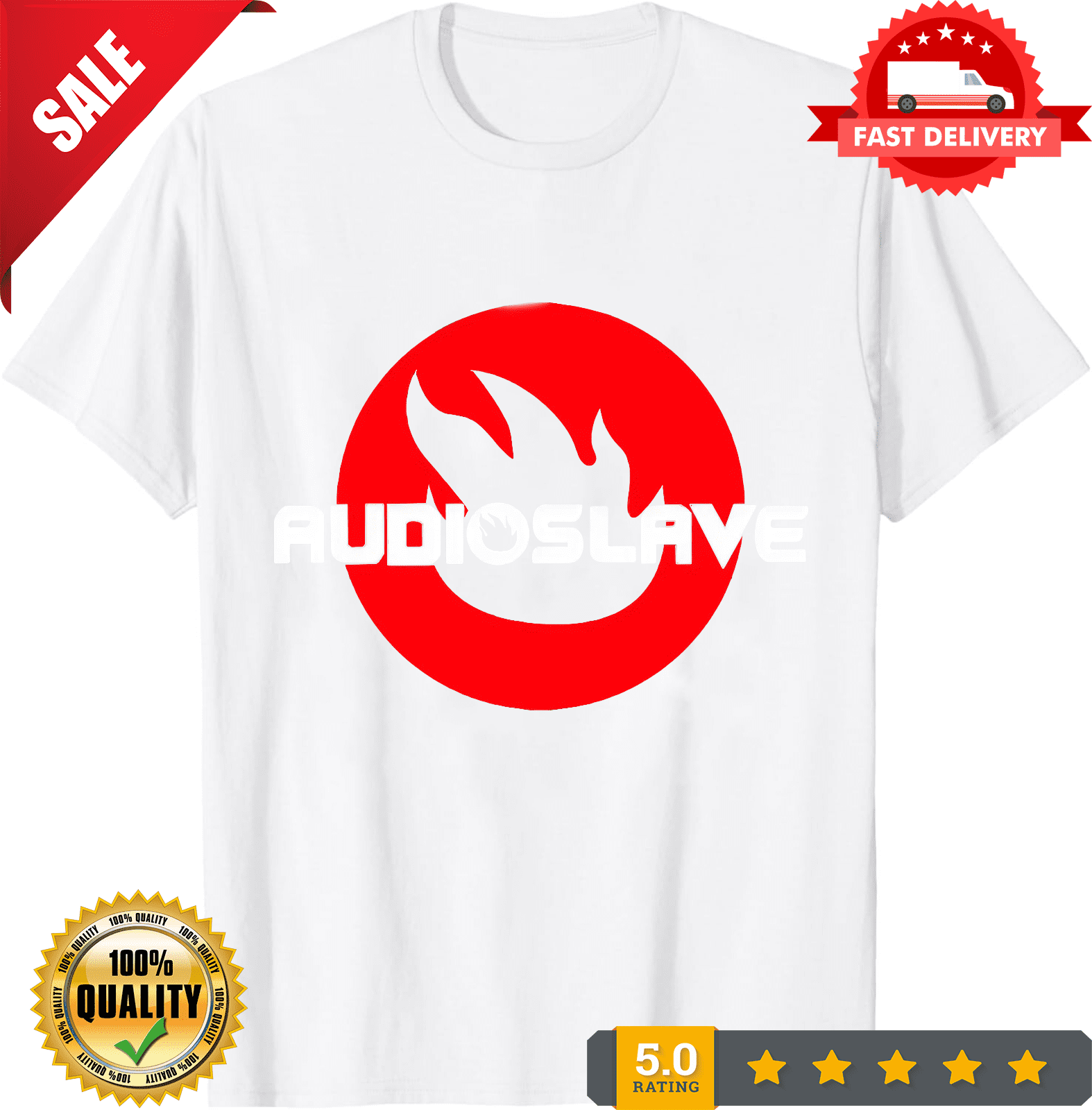 Audioslave LOGO Black Cotton All size S-3XL Unisex Shirt HD437, ULTRA ...