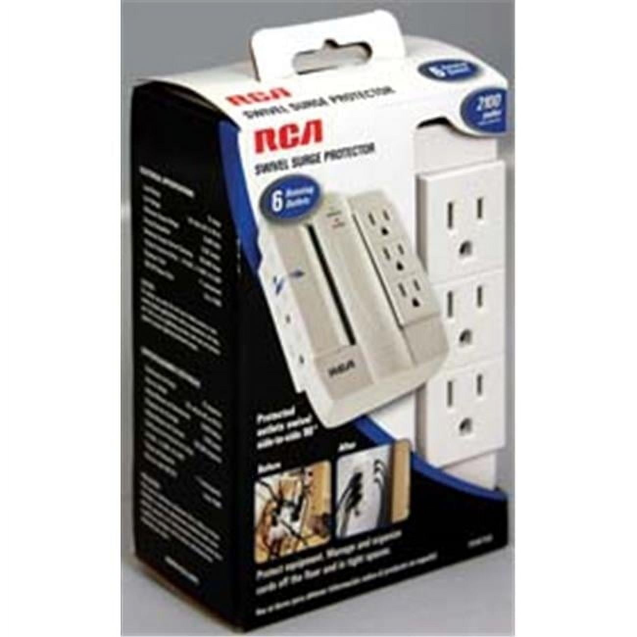 Audiovox RCA 6 Outlet Swivel Surge Protector - Walmart.com