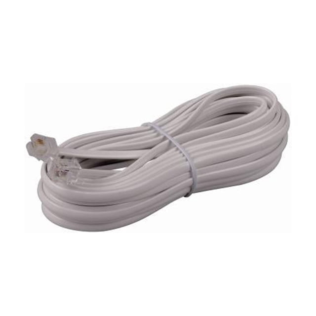 Audiovox TP243WHN 25 ft. White Modular Line Cord - Walmart Business ...