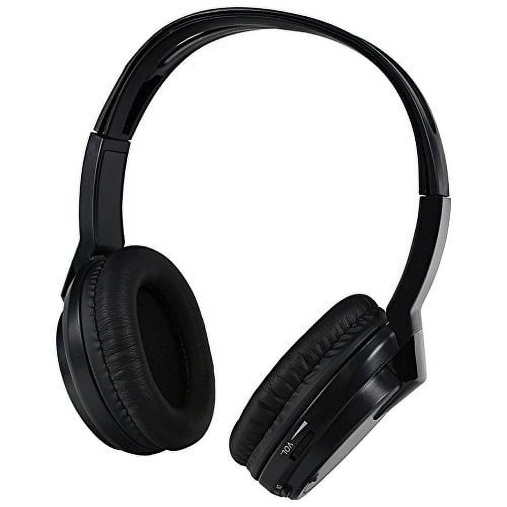Audiovox Wireless Headphones Single channel IR Faux leather ear piece 2 ...