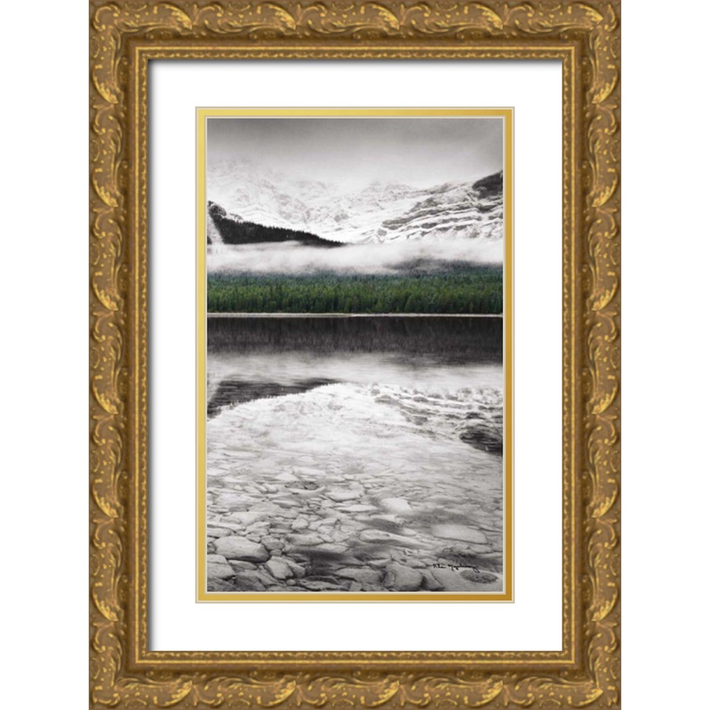 Audit, Lisa 10x14 Gold Ornate Wood Framed with Double Matting Museum ...