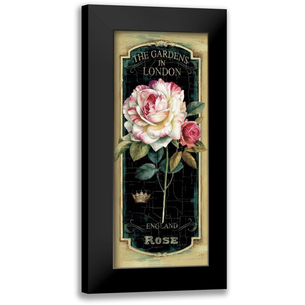 Audit, Lisa 10x18 Black Modern Framed Museum Art Print Titled - Garden View V Black - Walmart.com