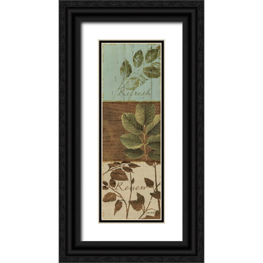 Audit, Lisa 11x24 Black Ornate Wood Framed with Double Matting Museum ...