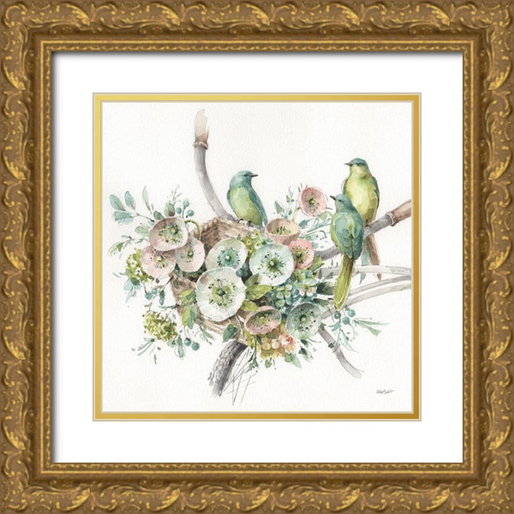 Audit, Lisa 12x12 Gold Ornate Wood Framed with Double Matting Museum ...