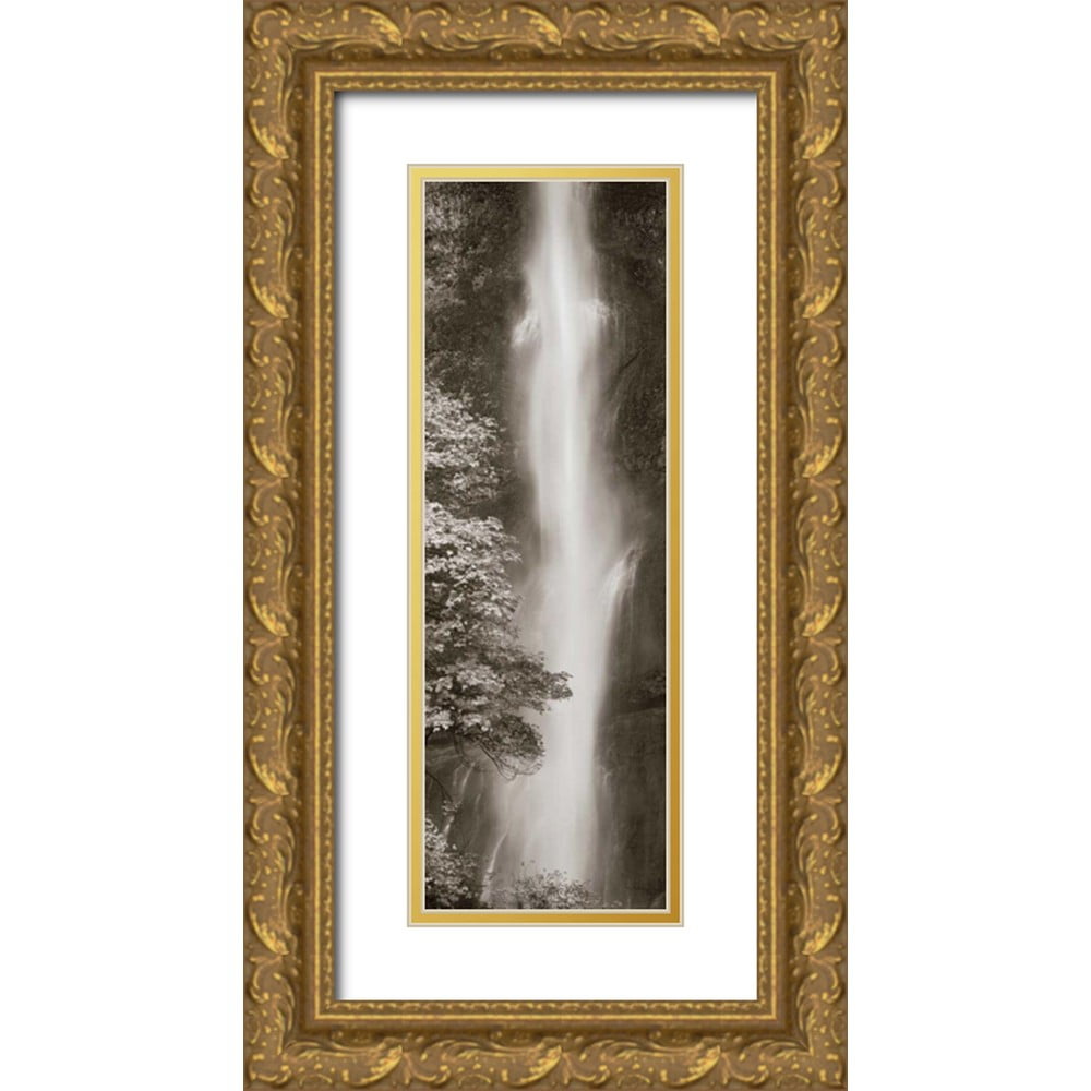 Audit, Lisa 13x32 Gold Ornate Wood Framed with Double Matting Museum ...