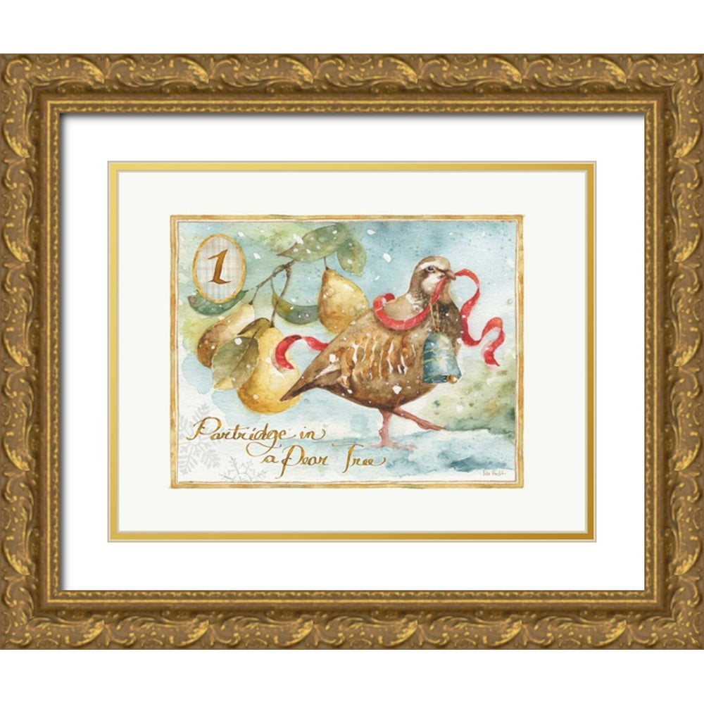 Audit, Lisa 14x12 Gold Ornate Wood Framed with Double Matting Museum ...