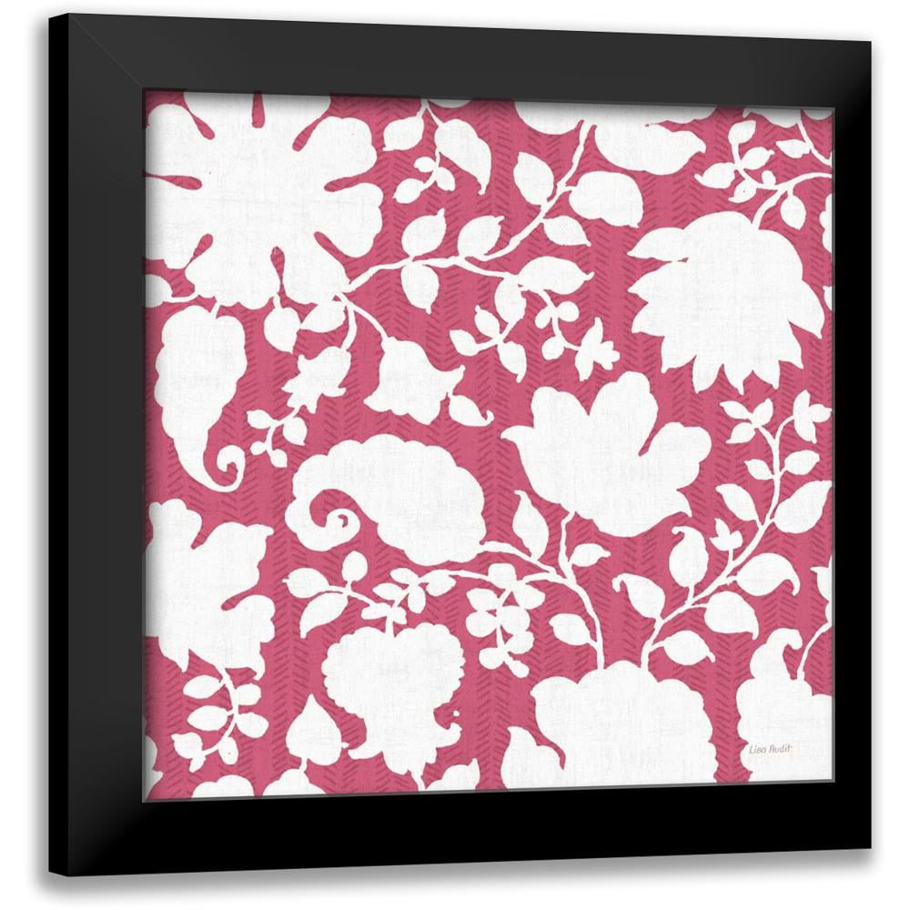 Audit, Lisa 15x15 Black Modern Framed Museum Art Print Titled - Pink ...