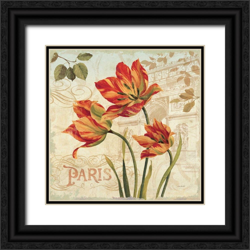 Audit, Lisa 15x15 Black Ornate Wood Framed with Double Matting Museum Art Print Titled ...