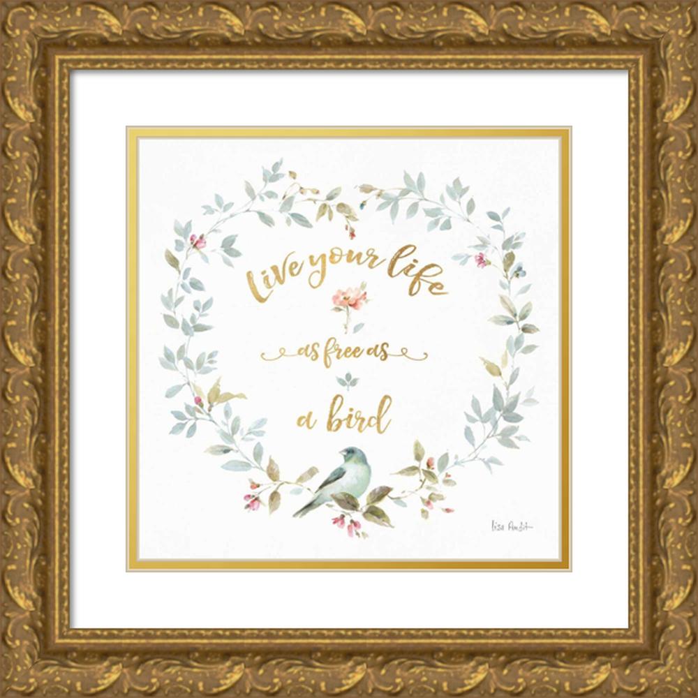 Audit, Lisa 15x15 Gold Ornate Wood Framed with Double Matting Museum Art Print Titled ...
