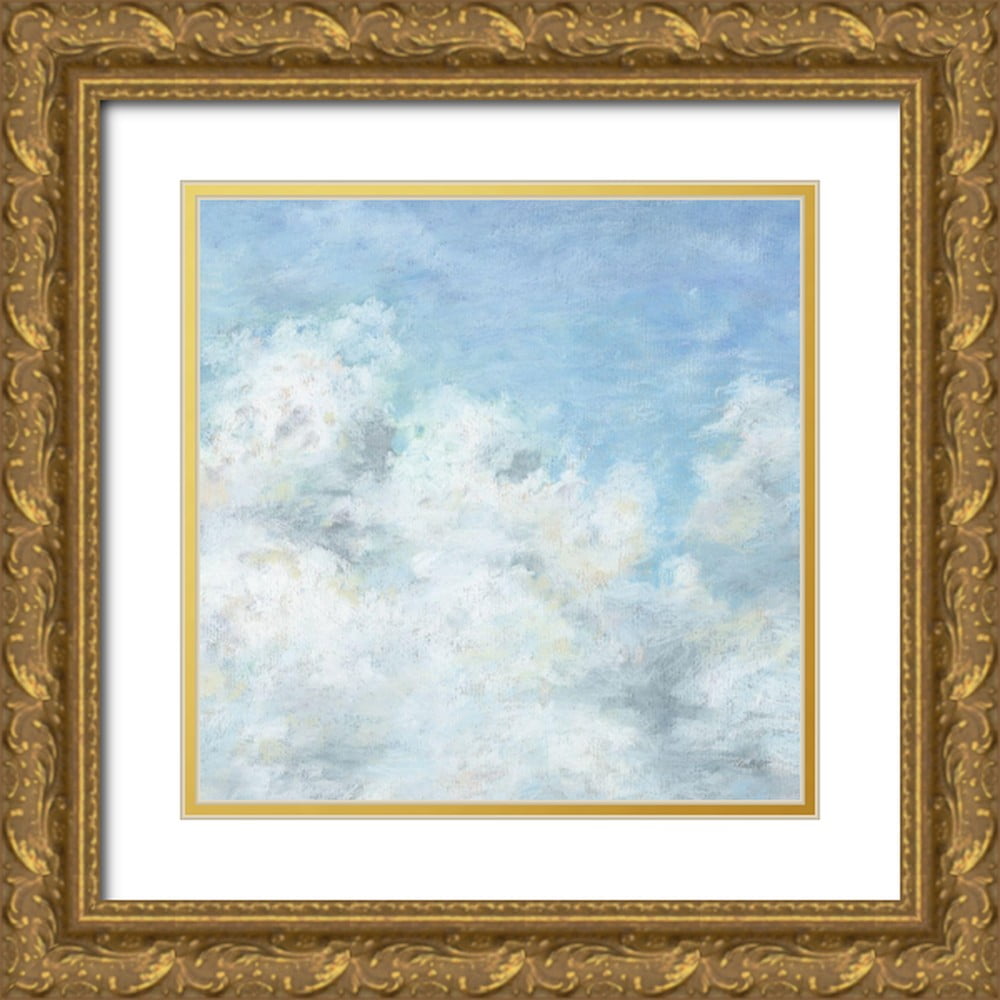 Audit, Lisa 15x15 Gold Ornate Wood Framed with Double Matting Museum ...