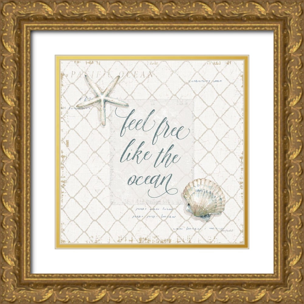 Audit, Lisa 15x15 Gold Ornate Wood Framed with Double Matting Museum ...