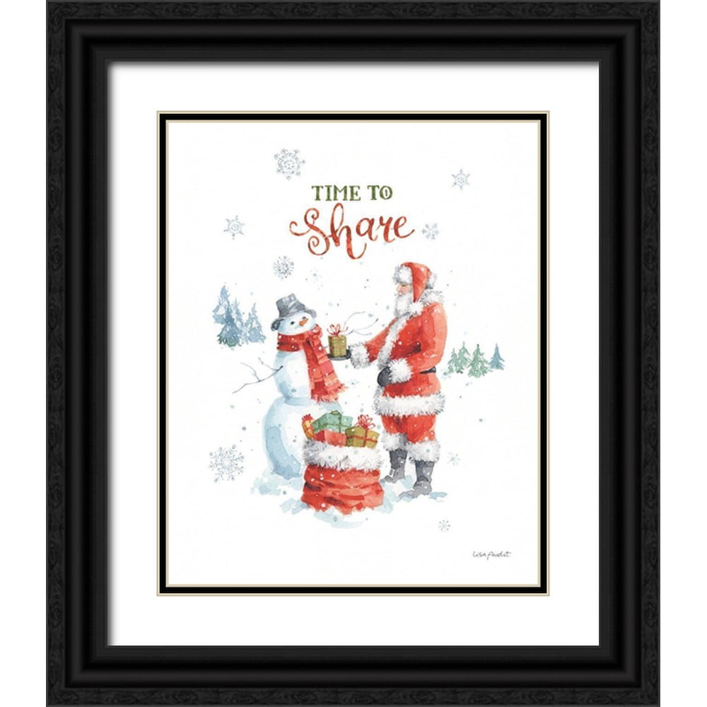 Audit, Lisa 15x18 Black Ornate Wood Framed with Double Matting Museum ...