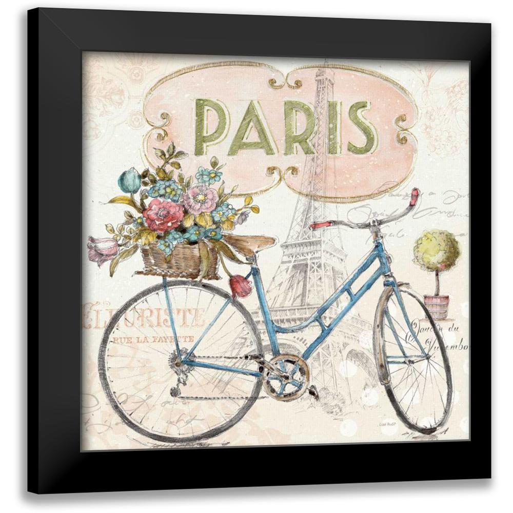 Audit, Lisa 20x20 Black Modern Framed Museum Art Print Titled - Paris Forever III - Walmart.com