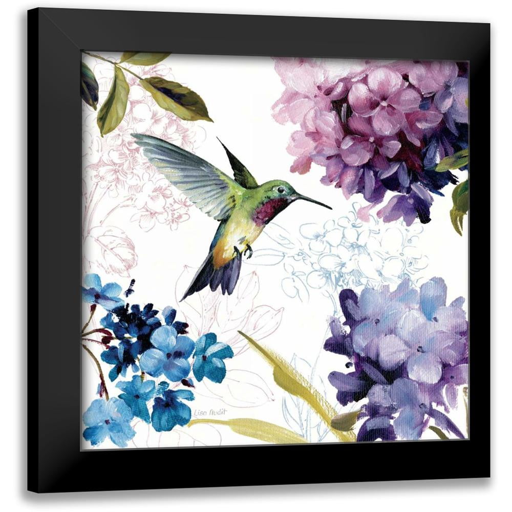Audit, Lisa 20x20 Black Modern Framed Museum Art Print Titled - Spring Nectar Square II ...