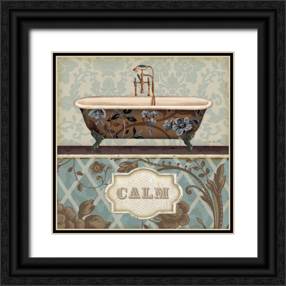 Audit, Lisa 20x20 Black Ornate Wood Framed with Double Matting Museum ...