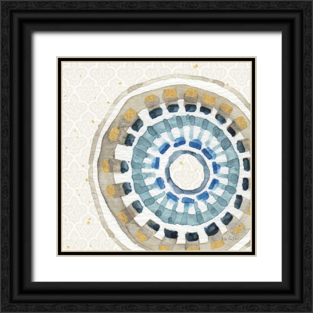 Audit, Lisa 20x20 Black Ornate Wood Framed with Double Matting Museum ...