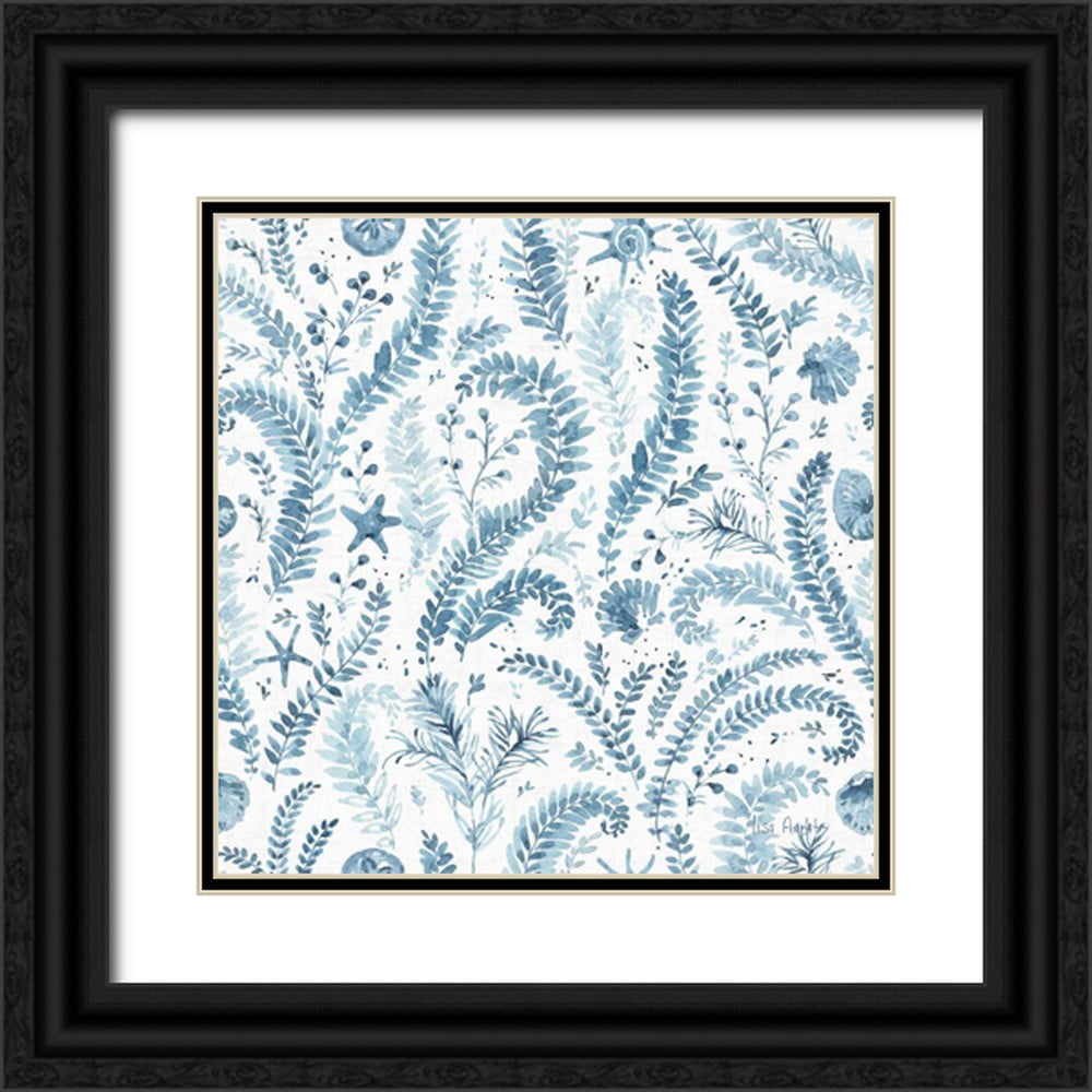 Audit, Lisa 20x20 Black Ornate Wood Framed with Double Matting Museum ...