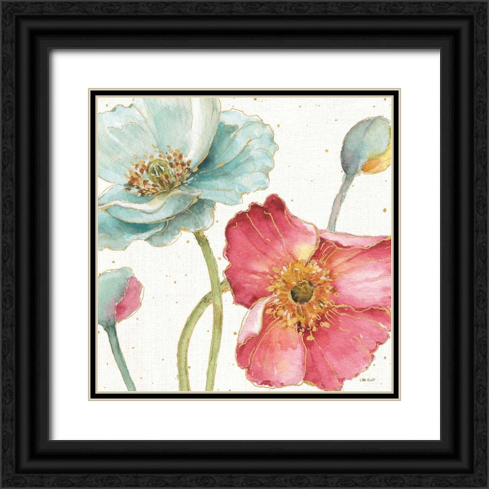 Audit, Lisa 20x20 Black Ornate Wood Framed with Double Matting Museum ...