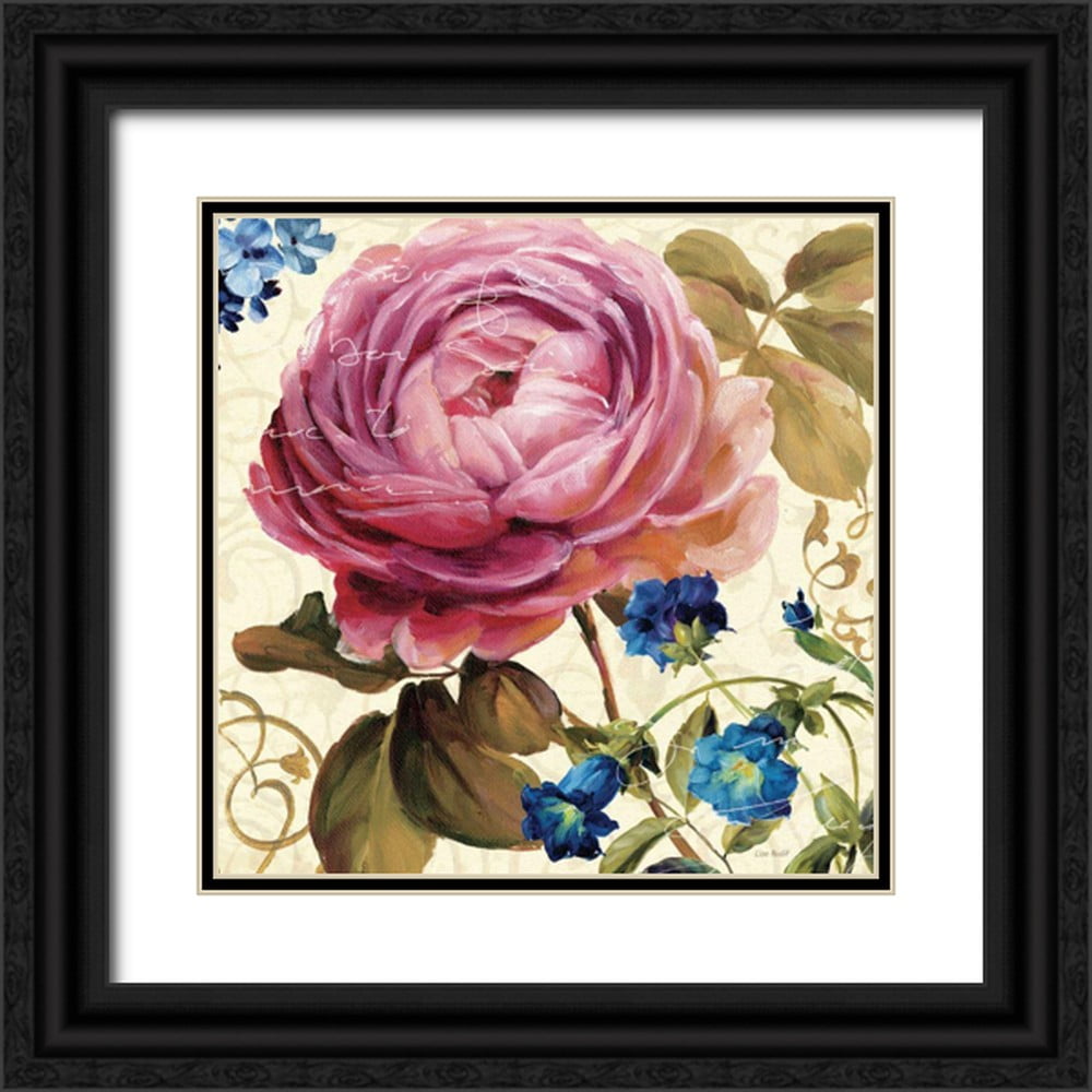 Audit, Lisa 20x20 Black Ornate Wood Framed with Double Matting Museum ...