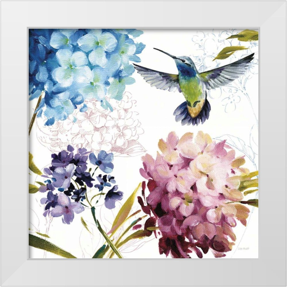 Audit, Lisa 20x20 White Modern Wood Framed Museum Art Print Titled - Spring Nectar Square III ...