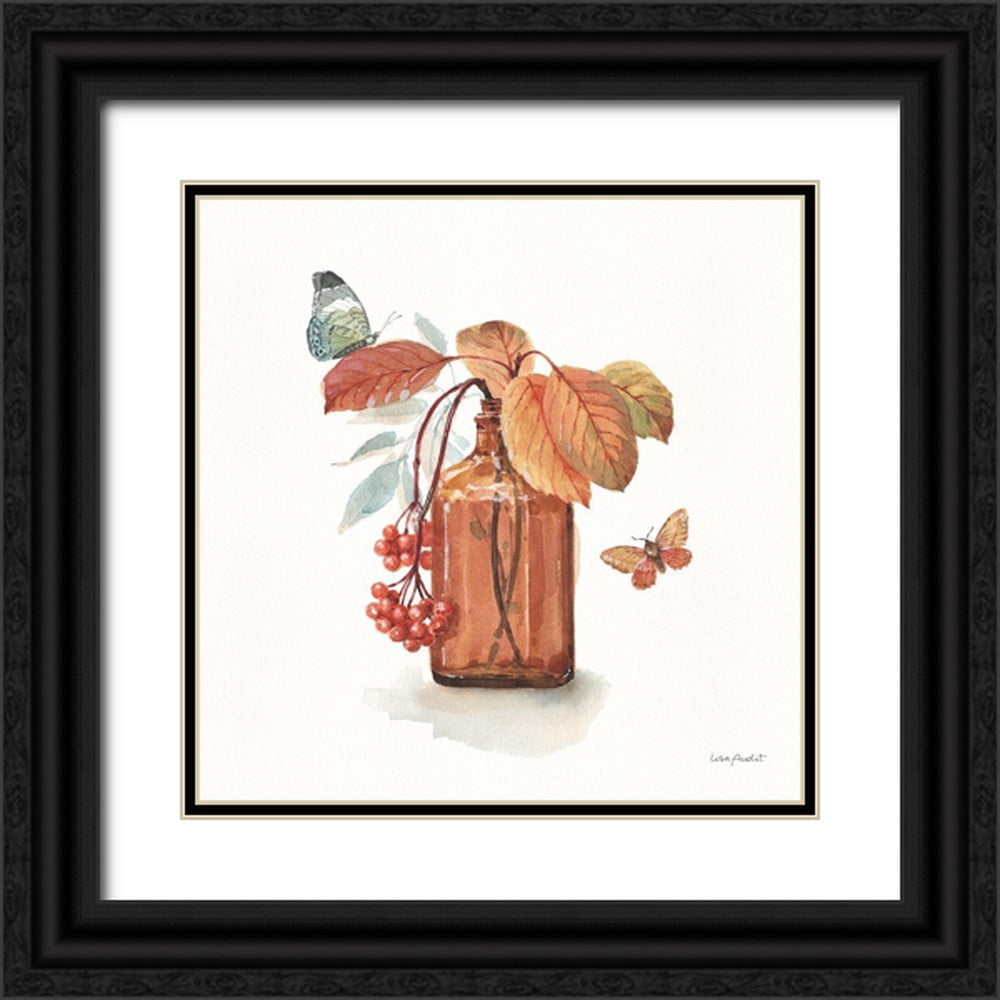 Audit, Lisa 26x26 Black Ornate Wood Framed with Double Matting Museum ...