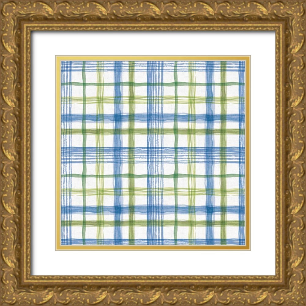 Audit, Lisa 26x26 Gold Ornate Wood Framed with Double Matting Museum ...
