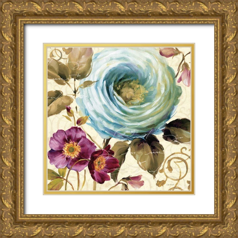 Audit, Lisa 26x26 Gold Ornate Wood Framed with Double Matting Museum ...