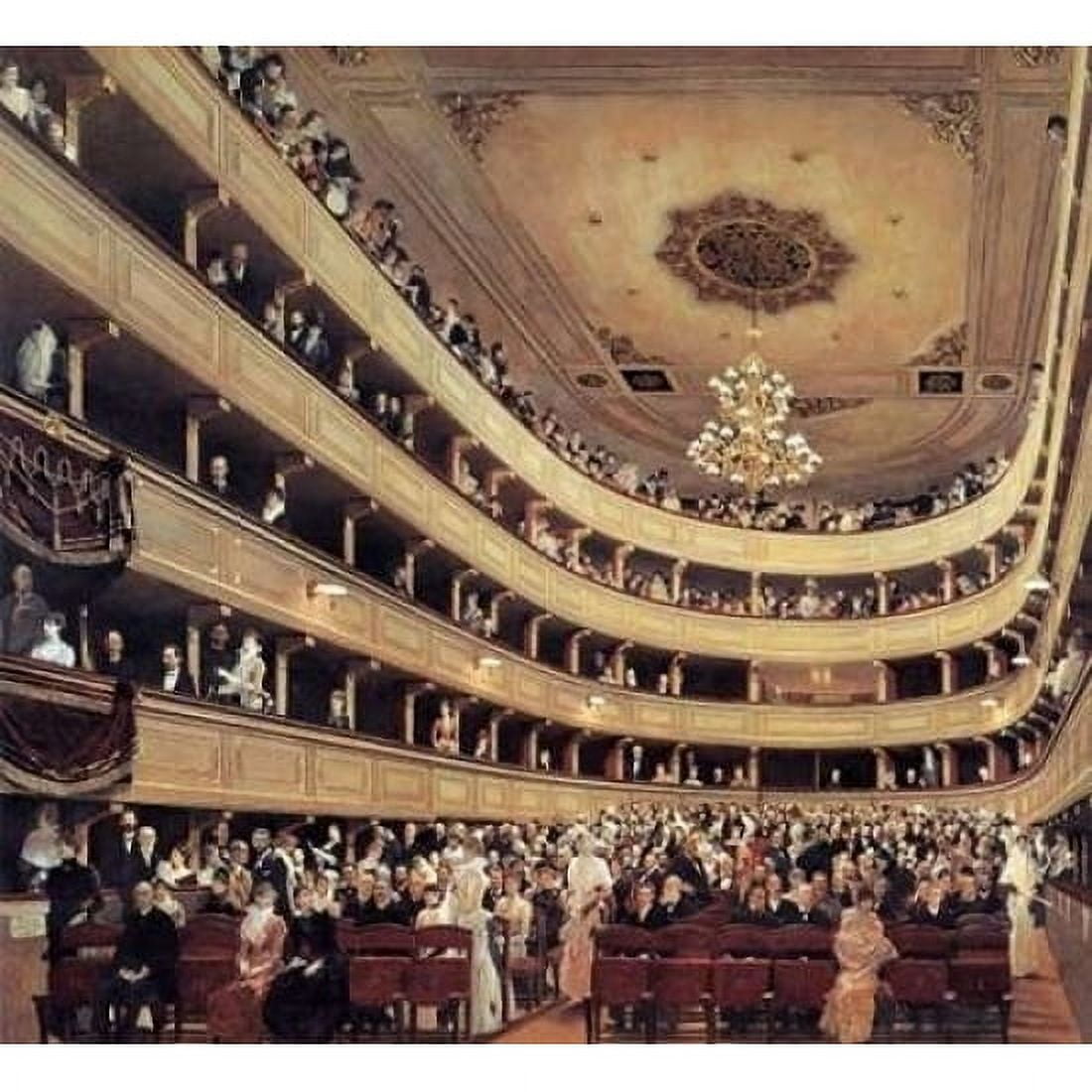 Auditorium Of The Old Burgtheater 1888 Poster Print by Gustav Klimt ...