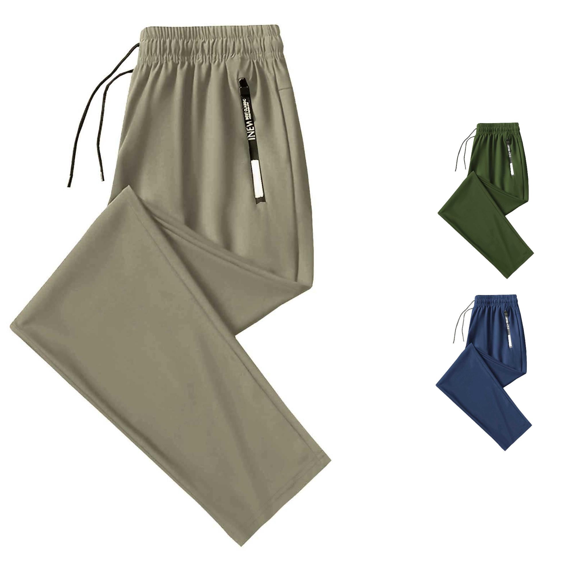 Audlt Solid Casual Comfortable Loose Sweatpants Sports Pants Loose ...