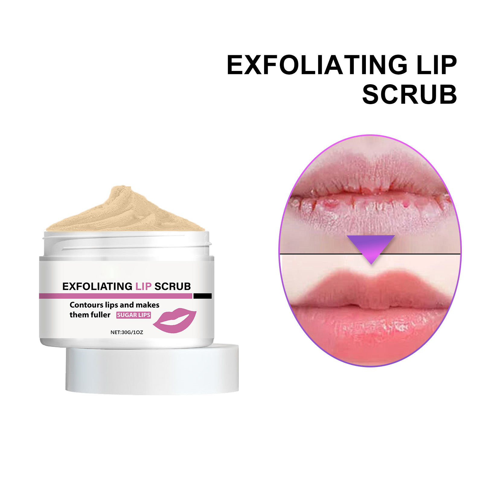 Audozava Lip Scrub Gentle Exfoliation Hydrating Moisturizing Care ...