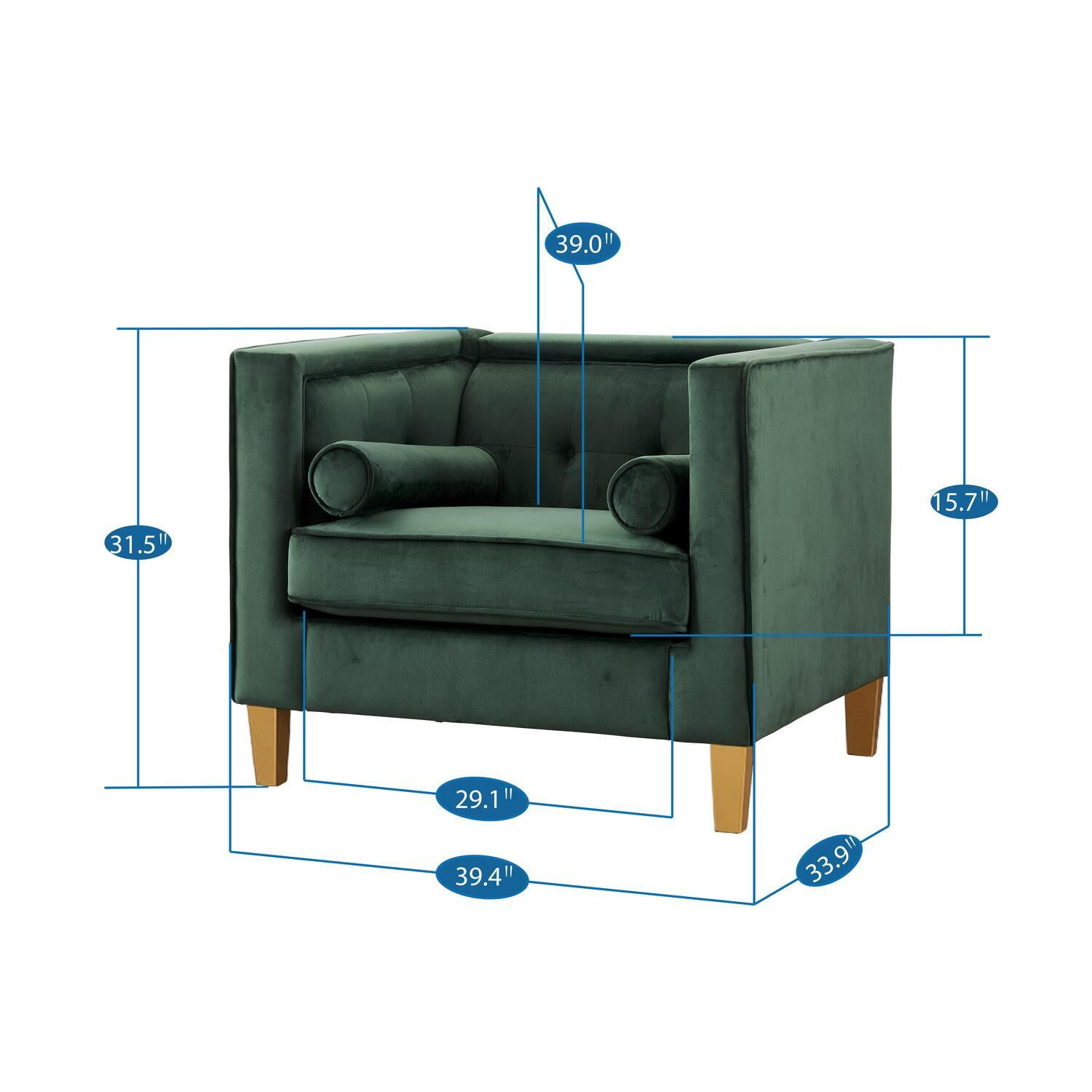 Audrey Accent Chair by Naomi Home-Color:Espresso - Walmart.com