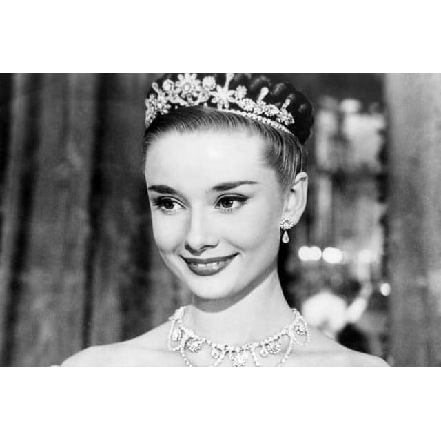 Audrey Hepburn 24x36 Poster as Princess Ann in Roman Holiday - Walmart.com