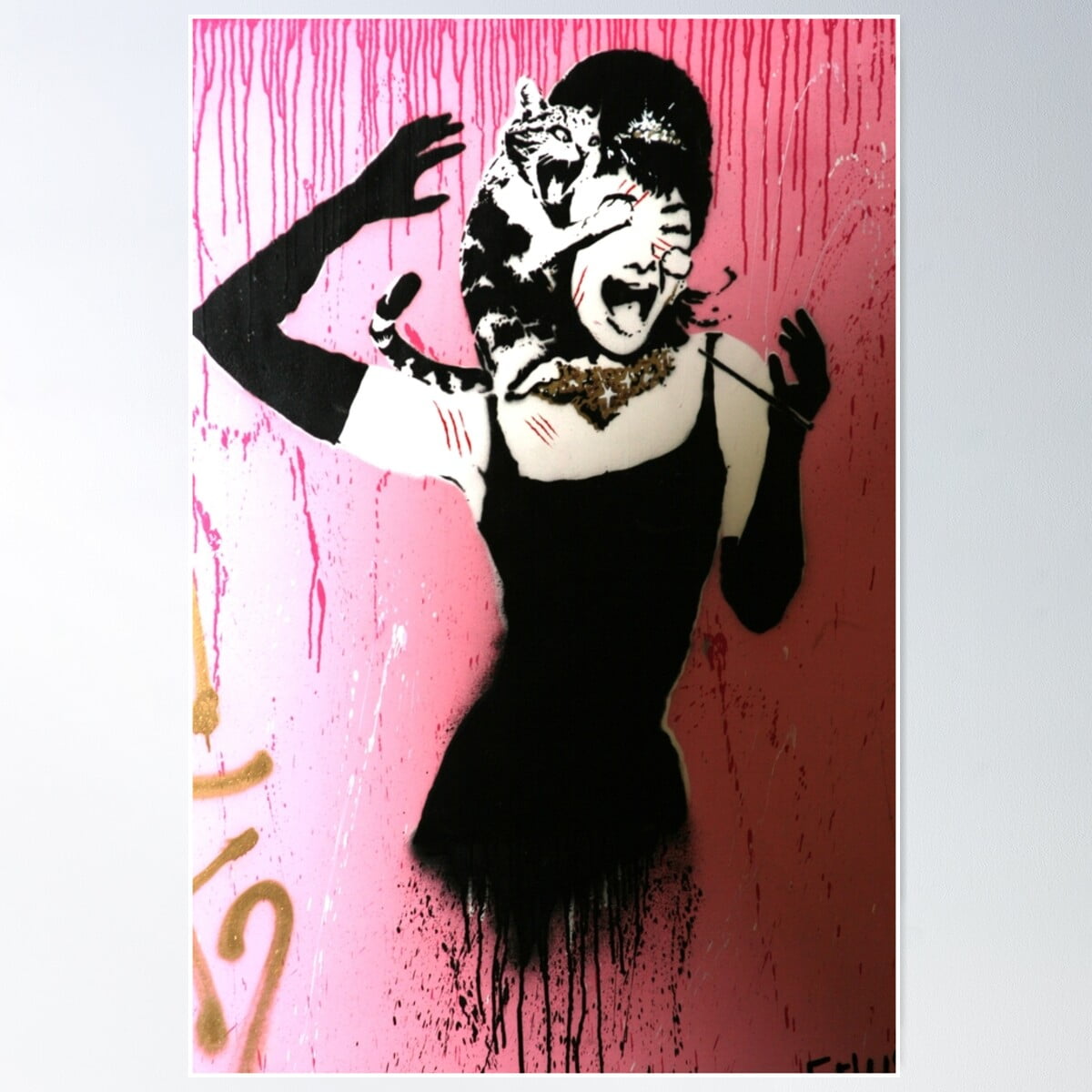 Audrey Hepburn - Banksy Poster Wall Art, Modern Wall Decor For Living ...