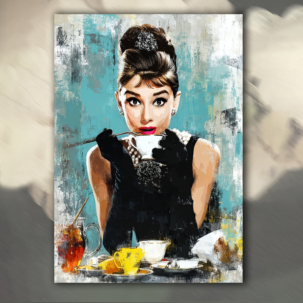 Audrey Hepburn Breakfast at Tiffany's Iconic Movie Poster Replica ...