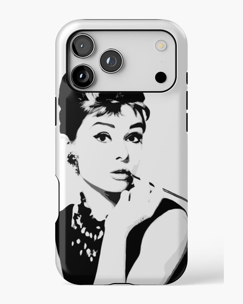 Audrey Hepburn Portrait Art H1021 Premium Durable Case for iPhone 17 16 ...