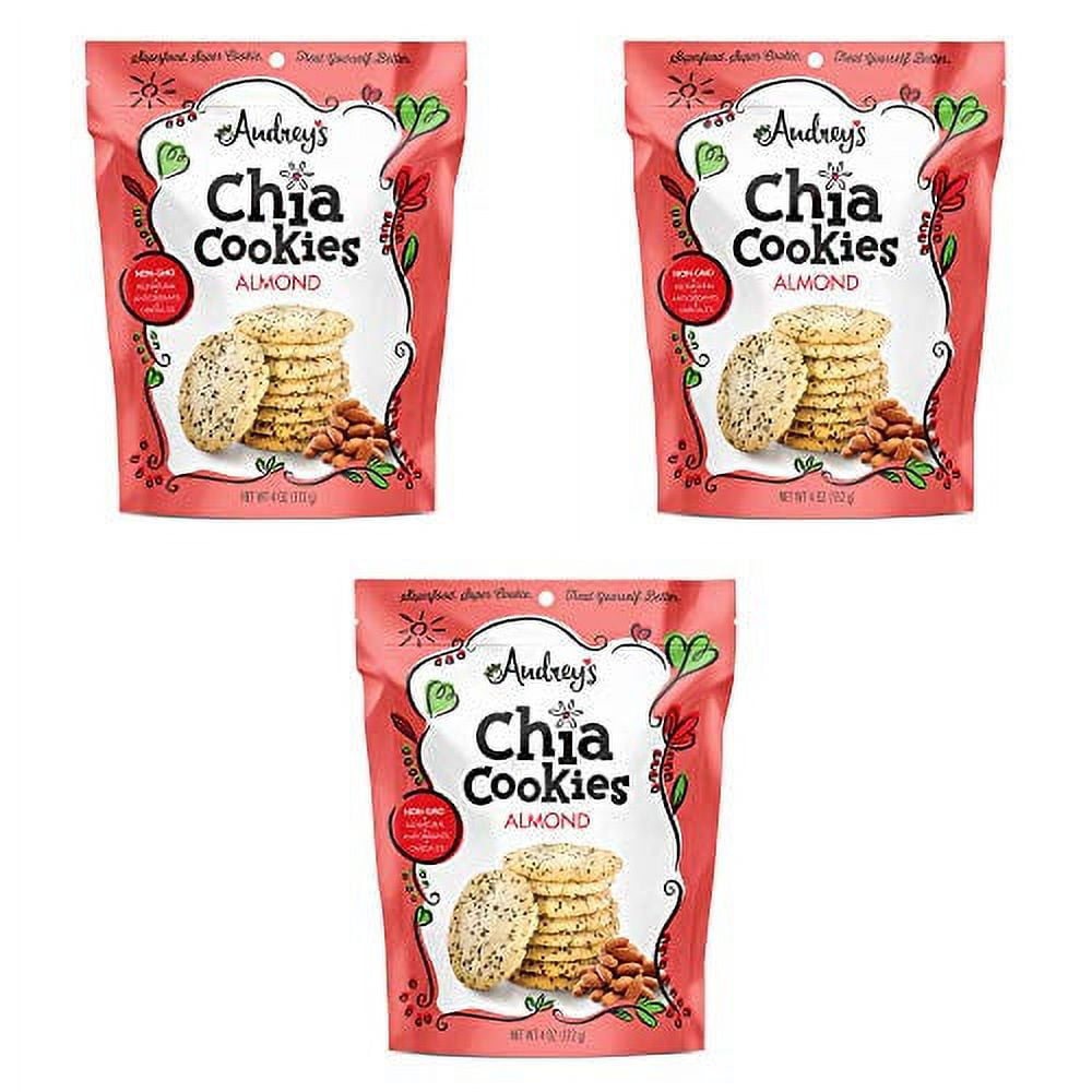 Audrey's Chia Cookies - (Almond, 3 Pack), Natural, Antioxidants, Omega ...