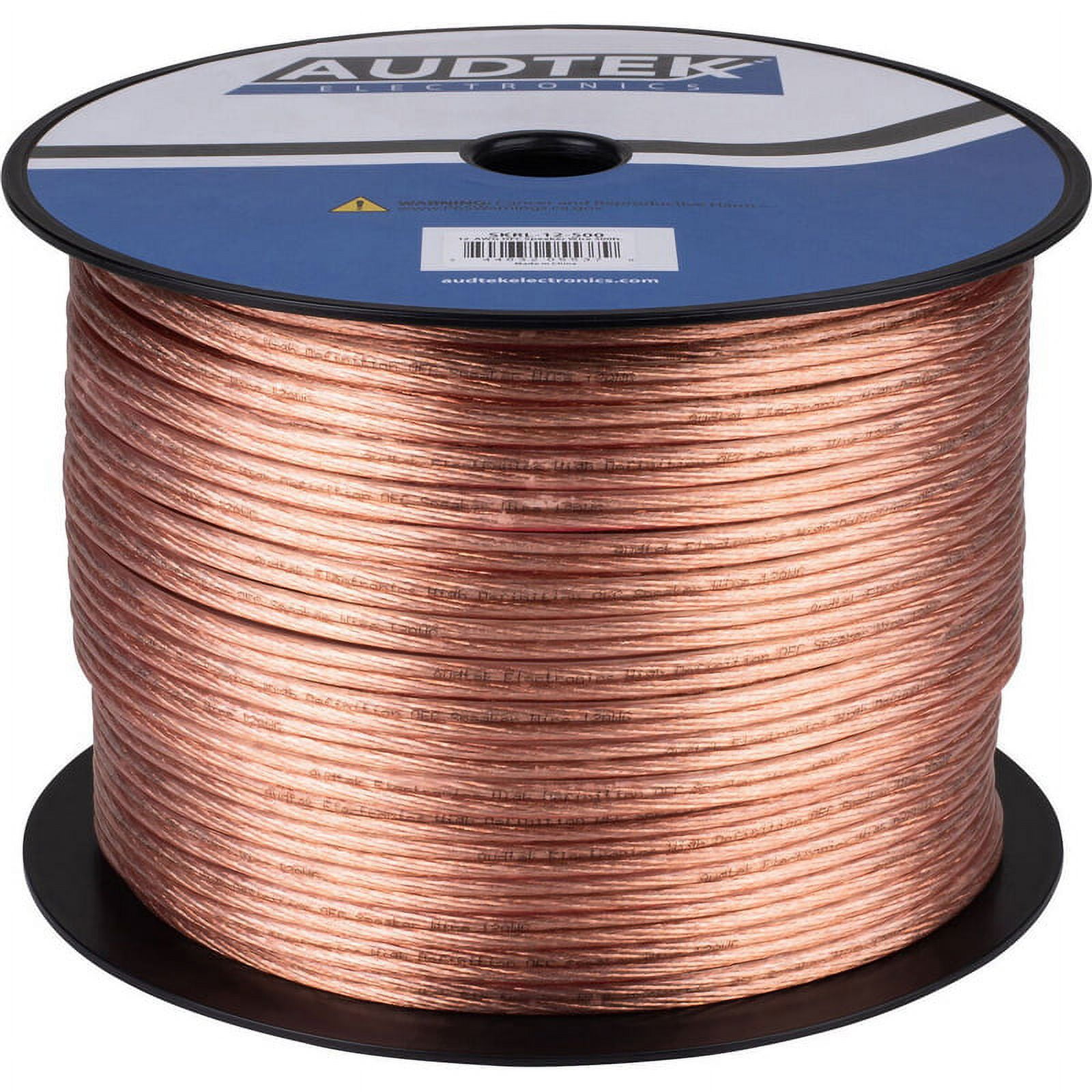 Audtek 12 AWG OFC Speaker Wire 500 ft. - Walmart.com