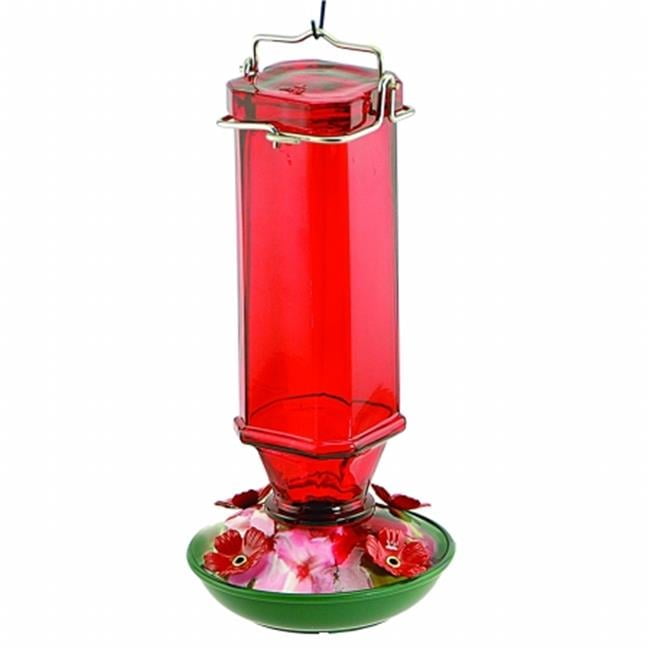 Audubon 24104 Bird Feeder, Hummingbird, Vintage Square, Ruby, 16-oz ...