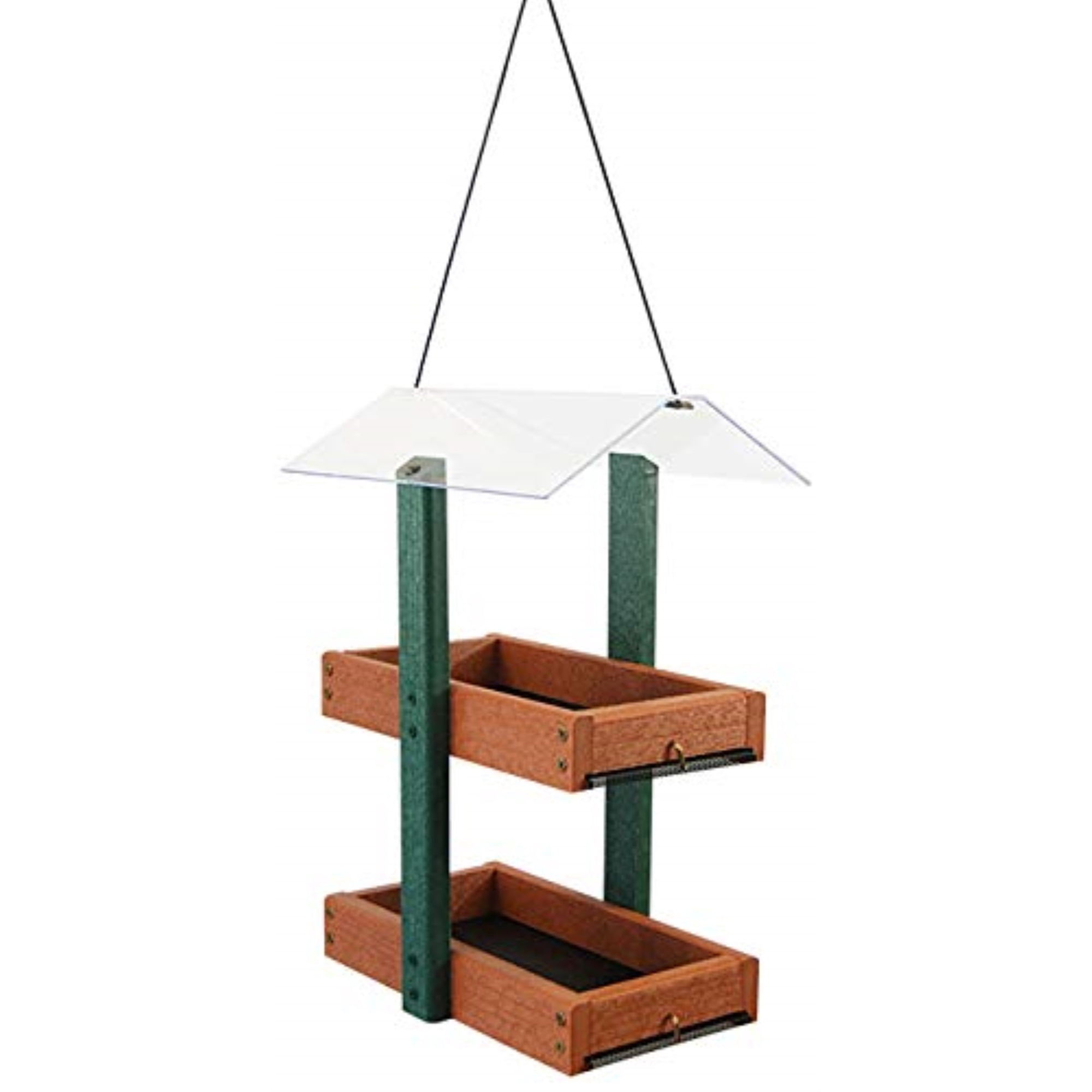 Audubon Going Green Double Platform Bird Feeder, Green/Brown - Walmart ...