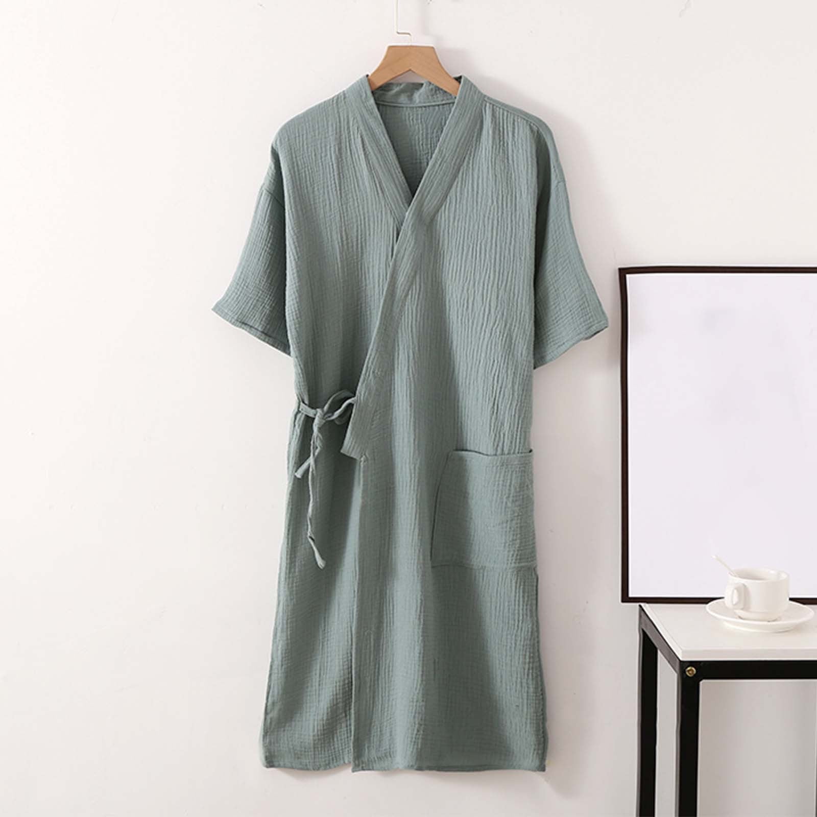 Aueoe Womens Robes Long Womens Robes Long Women's Fashion Robe Bathrobe ...