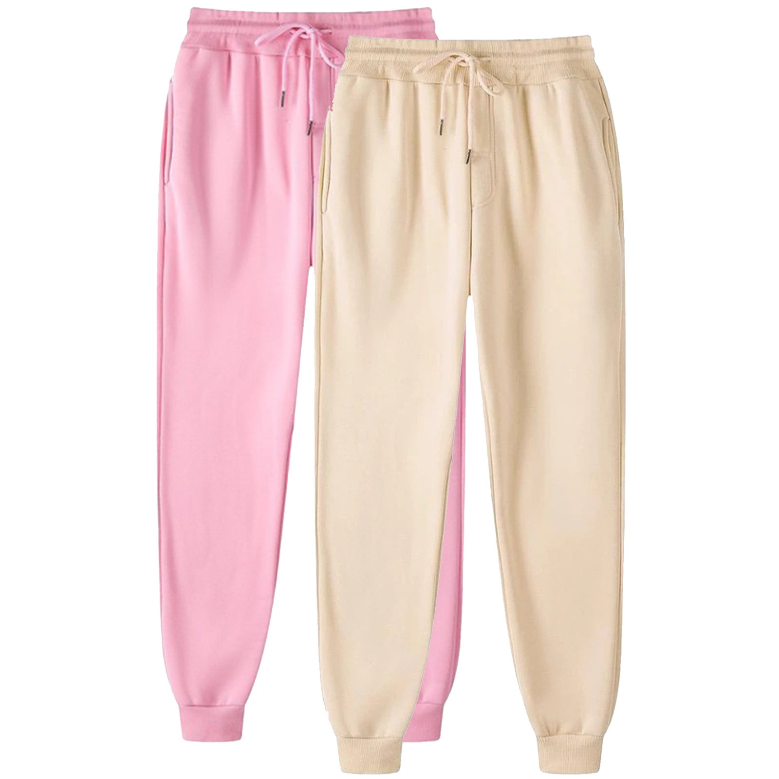 Aueoeo 2PC Women's Casual Pants Fashion Solid Color Home Pants For ...