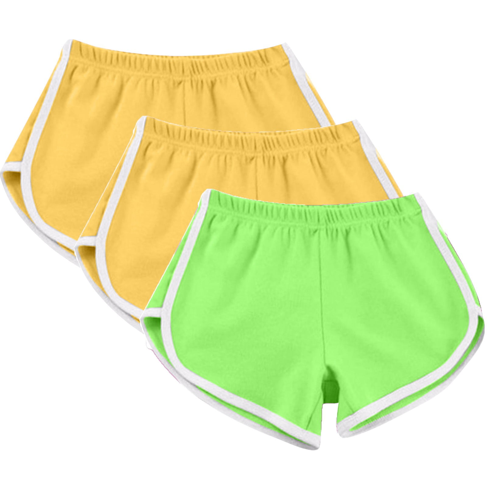 Aueoeo 3 Pack: Womens Workout Gym Shorts Casual Lounge Set, Ladies ...