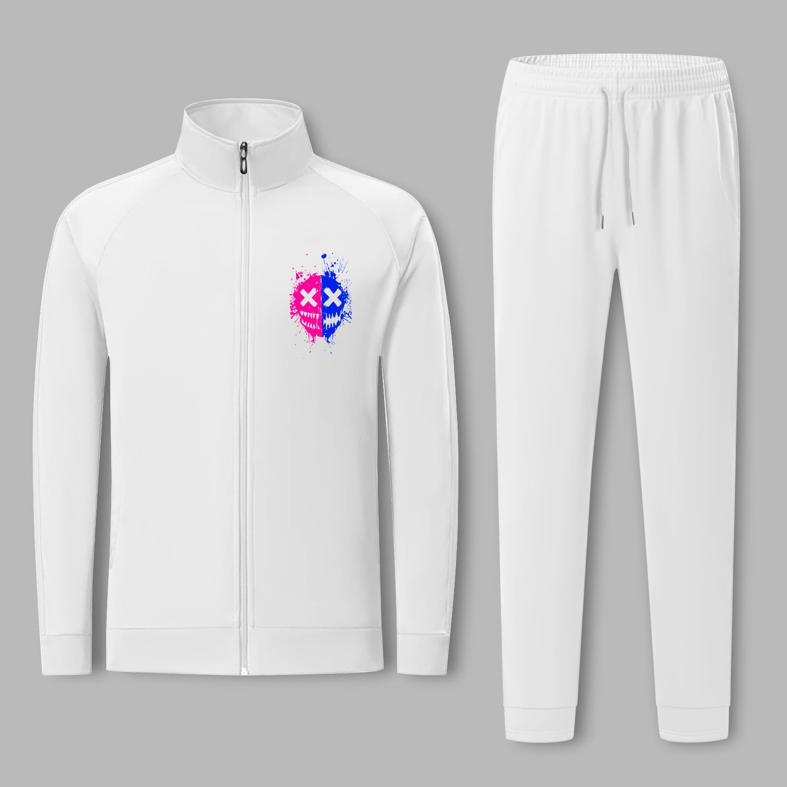 Aueoeo Activewear Suit For Men Tracksuit Sweatsuit Casual Drawstring ...