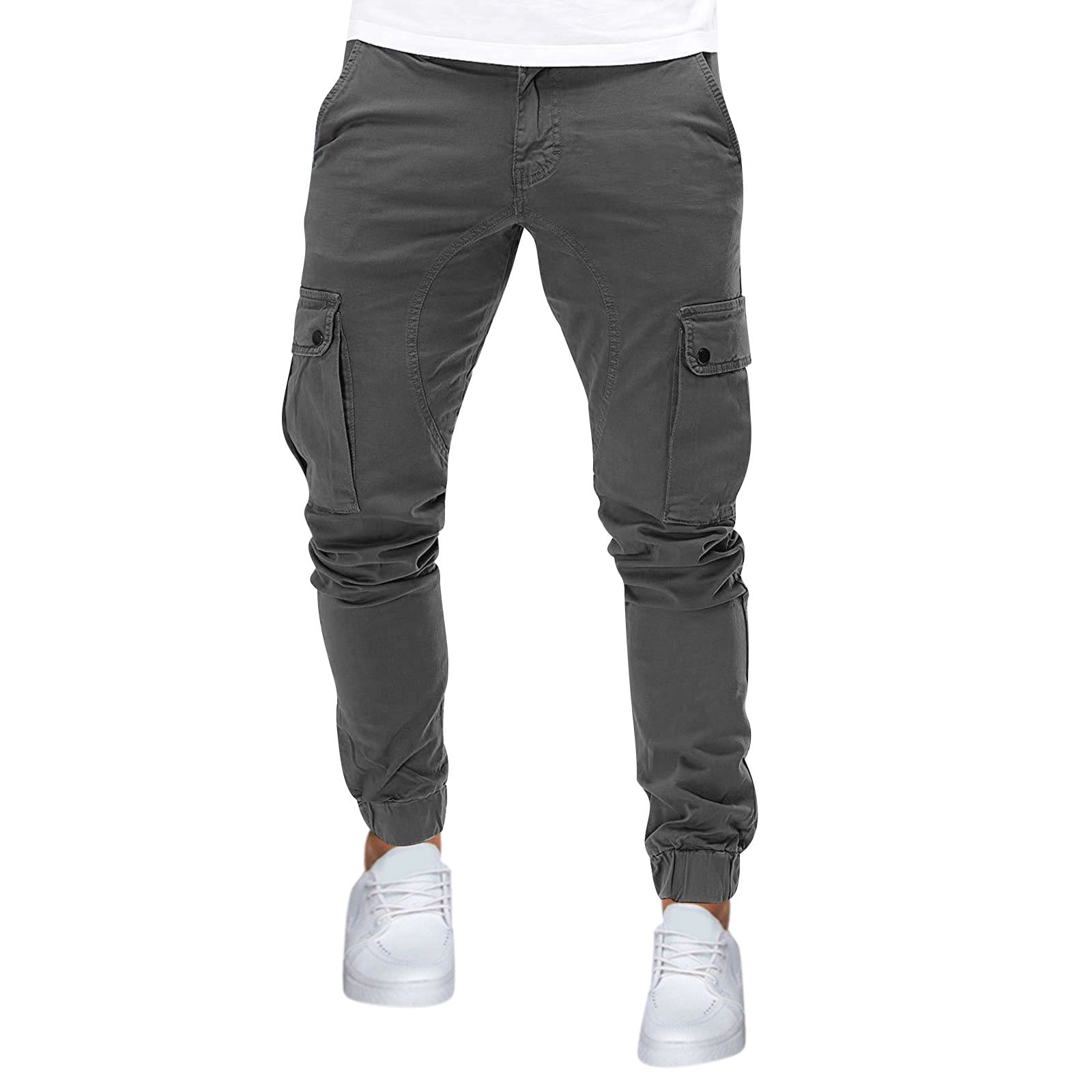 Aueoeo Baggy Cargo Pants Men, Mens Casual Cargo Pants with Pocket ...
