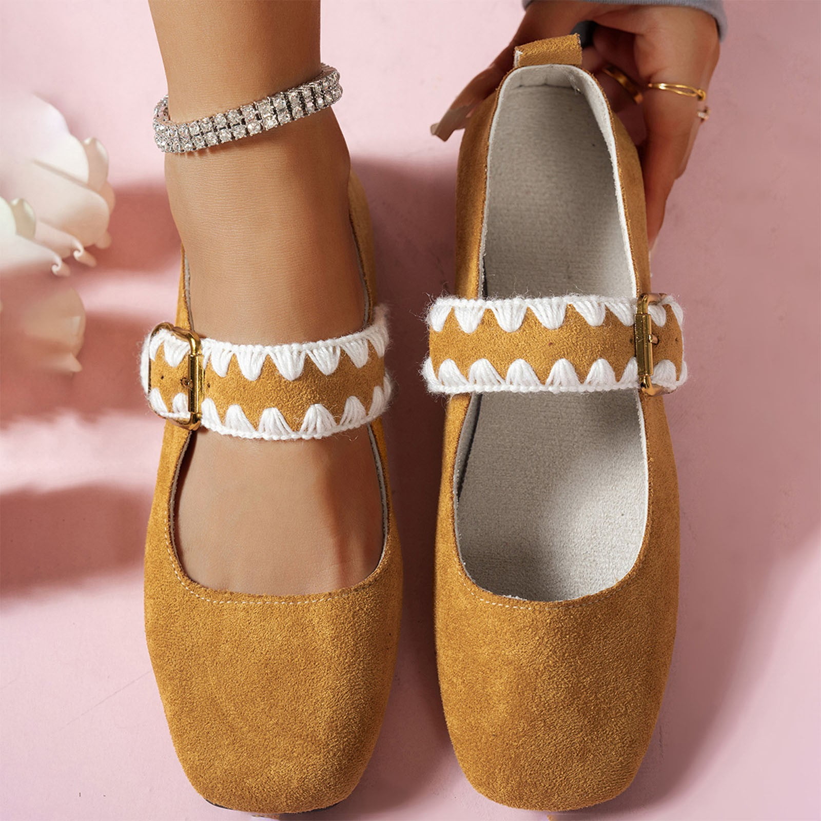 Aueoeo Business Casual Shoes Women Women's Fashion Casual SoftSoled ...