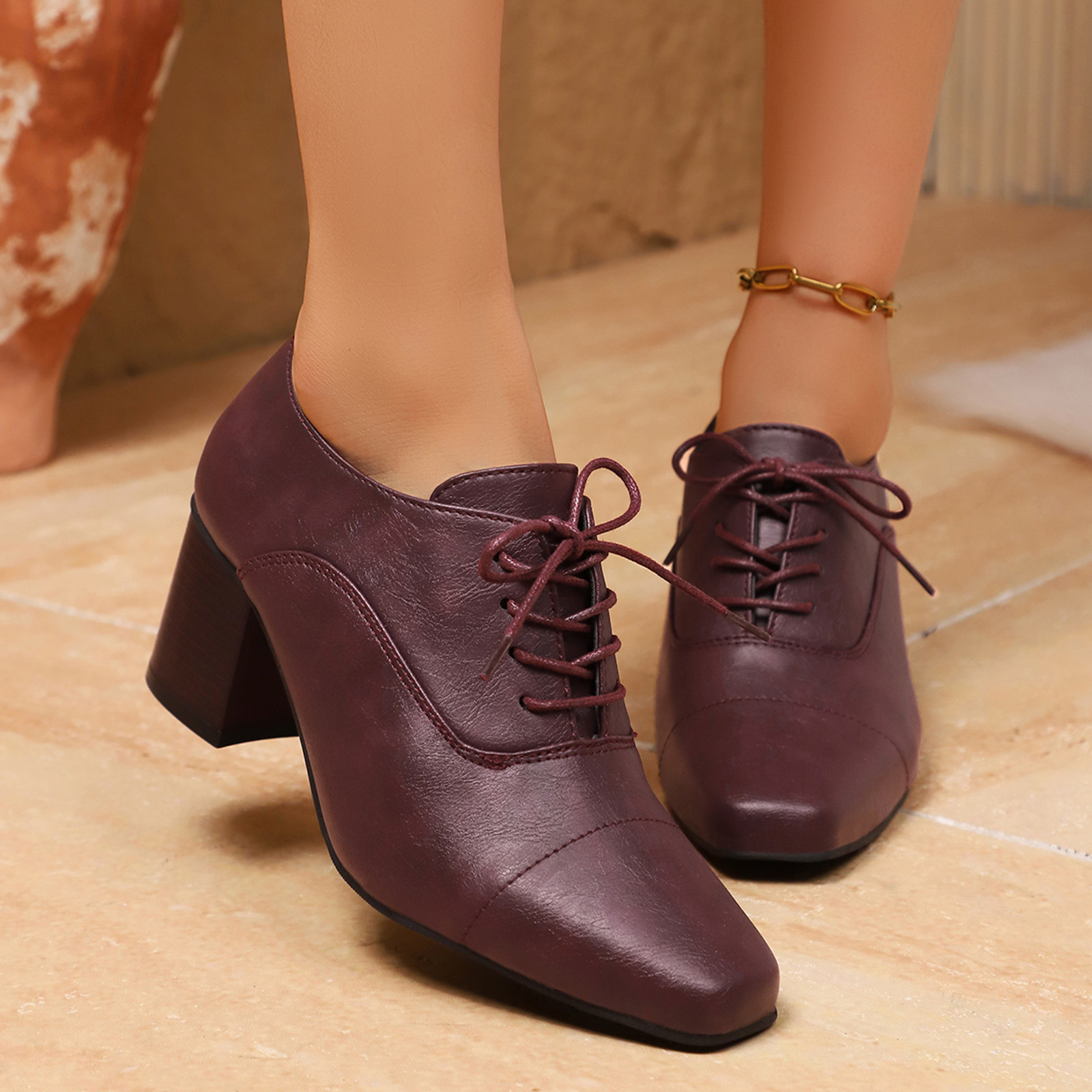 Aueoeo Closed Toe Shoes For Women Women's Fashionable And Casual Shoes ...