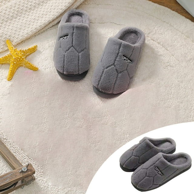 Aueoeo Cute House Slippers, Women's Cotton Slippers Indoor Warm Winter ...