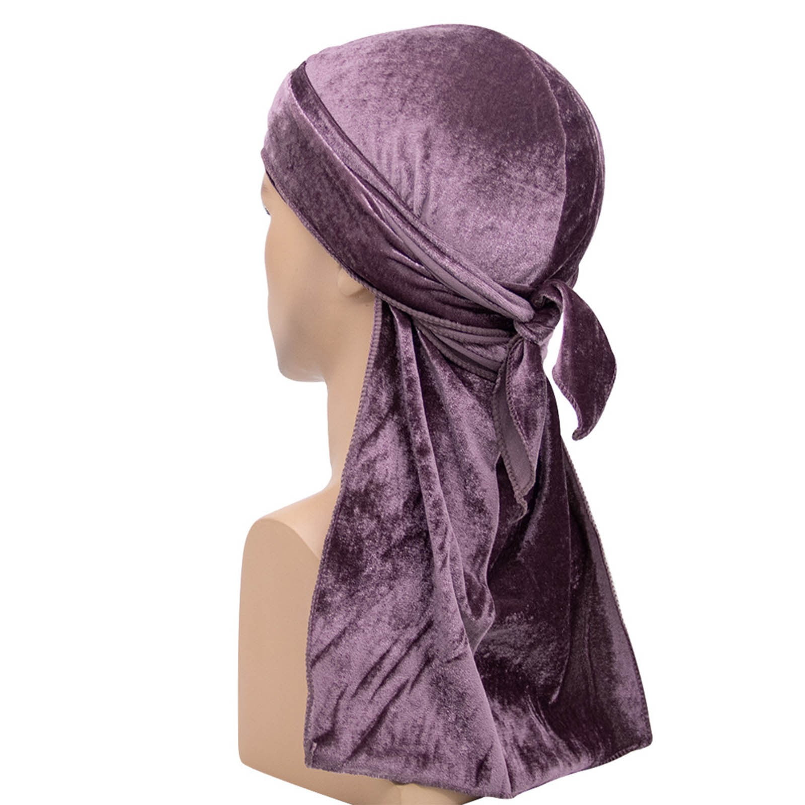 Aueoeo Durag Hat For Men with Long Tail Durag Headwraps for Pirate Cap ...